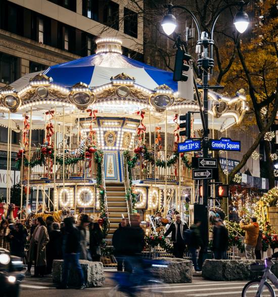 Christmas Carousel in NYC